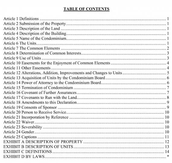 What is a Condo Declaration? - Blocks & Lots
